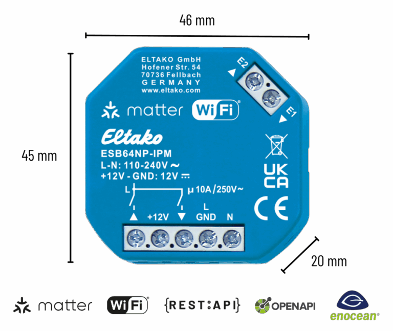 Matter is no extra. It's standard - in the ESB64NP-IPM » Eltako